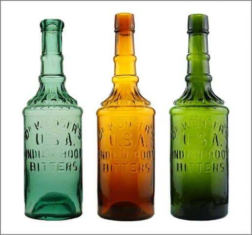 Dr. Wonser's U.S.A. Indian Root Bitters in Amber - FOHBC Virtual Museum ...