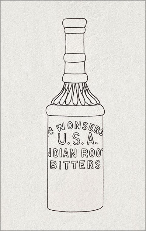 Dr. Wonser’s U.S.A. Indian Root Bitters in Aqua – FOHBC Virtual Museum ...