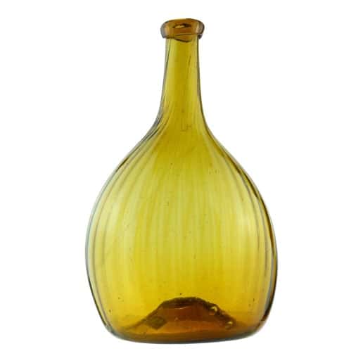 Mantua 32 Rib Flask - FOHBC Virtual Museum of Historical Bottles and Glass