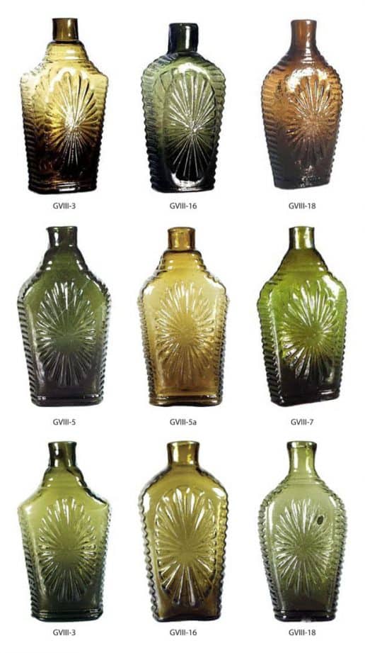 GVIII-5a • Sunburst Flask - FOHBC Virtual Museum of Historical Bottles ...