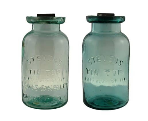 Stevens Tin Top – Lewis & Neblett Jar – FOHBC Virtual Museum of ...