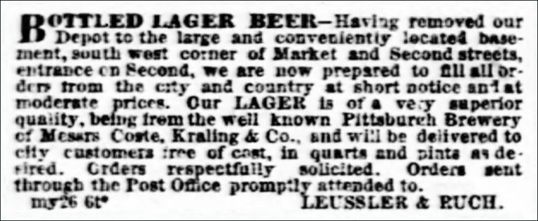 Pittsburgh Brewery Lager Beer - FOHBC Virtual Museum of Historical ...