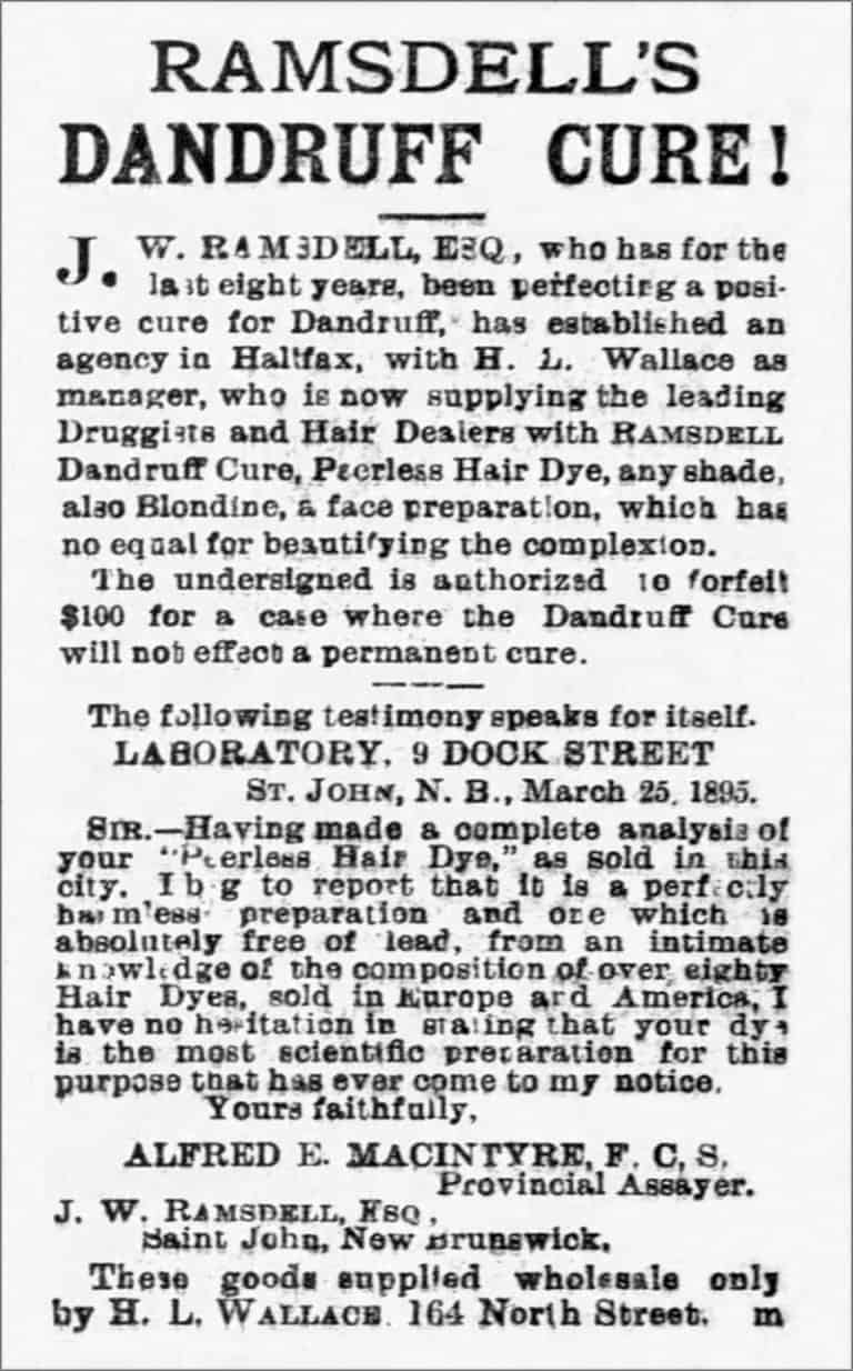 Ramsdell’s Cure For Dandruff St. John, N.B. - FOHBC Virtual Museum of ...