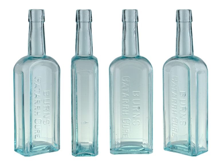 Burns’ Catarrh Cure – FOHBC Virtual Museum of Historical Bottles and Glass