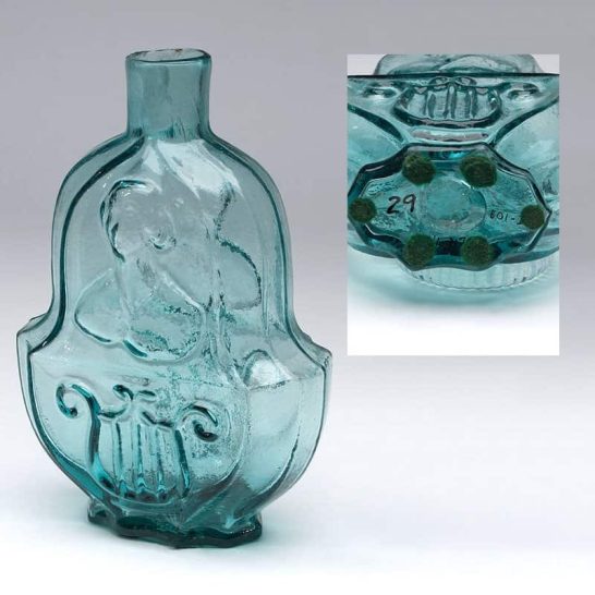 GI-108 • Jenny Lind Bust And Lyre Flask – FOHBC Virtual Museum of ...