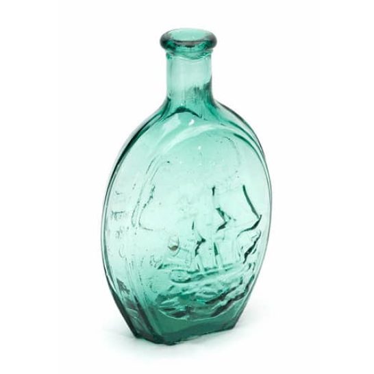 GI-28 • Washington Portrait – Albany NY – Sailing Frigate Flask – FOHBC ...