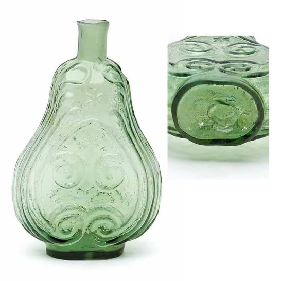 GIX-2 • Scroll Flask – FOHBC Virtual Museum of Historical Bottles and Glass