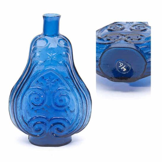 GIX-2 • Scroll Flask – FOHBC Virtual Museum of Historical Bottles and Glass