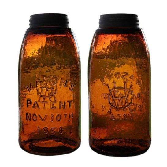 Mason’s Patent Nov 30th 1858 – HGW (Monogram) – FOHBC Virtual Museum of ...