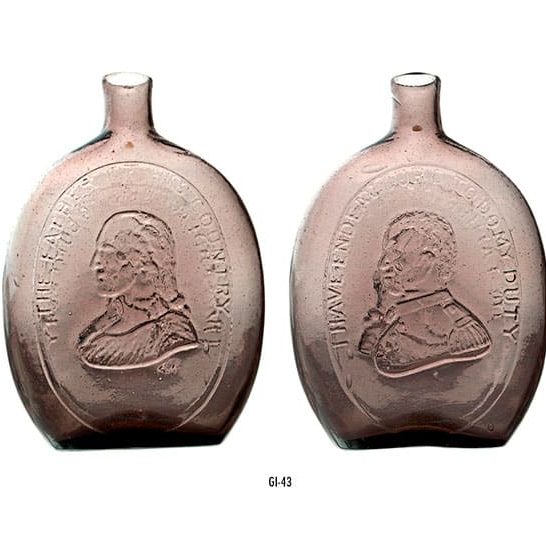 GI-43 • Washington / Taylor Portrait Flask – FOHBC Virtual Museum of ...